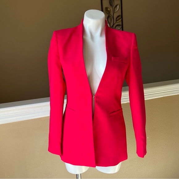 Zara | Jackets & Coats | Zara Woman New Long Blazer With Inverted Lapel ...